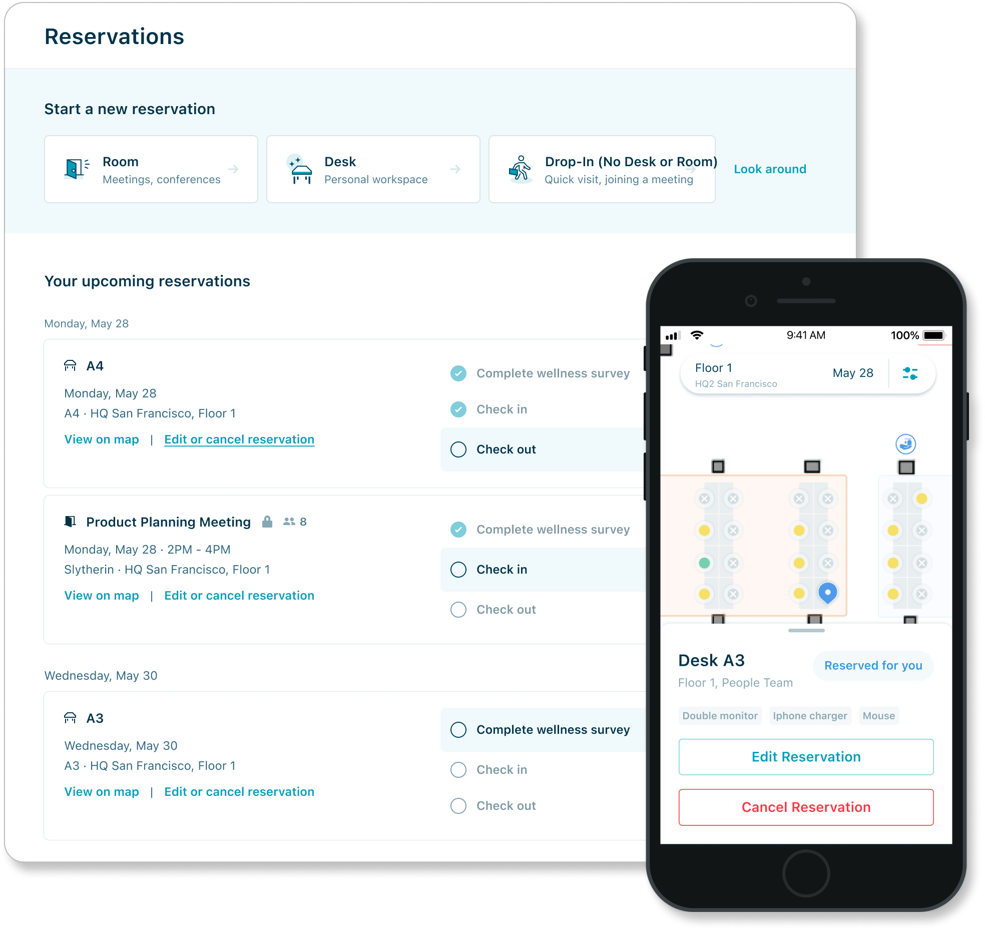Hot Desking & Desk Reservation Software | Eden